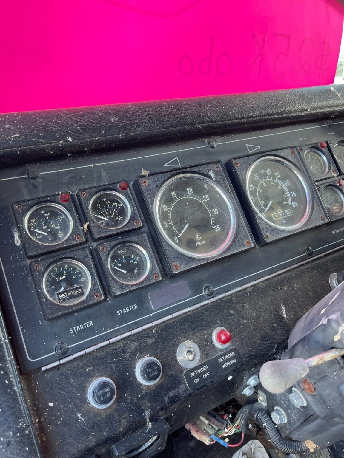 1989 Pierce Ariel Lift Fire Truck 75′ Ladder [needs good cleaning] for sale